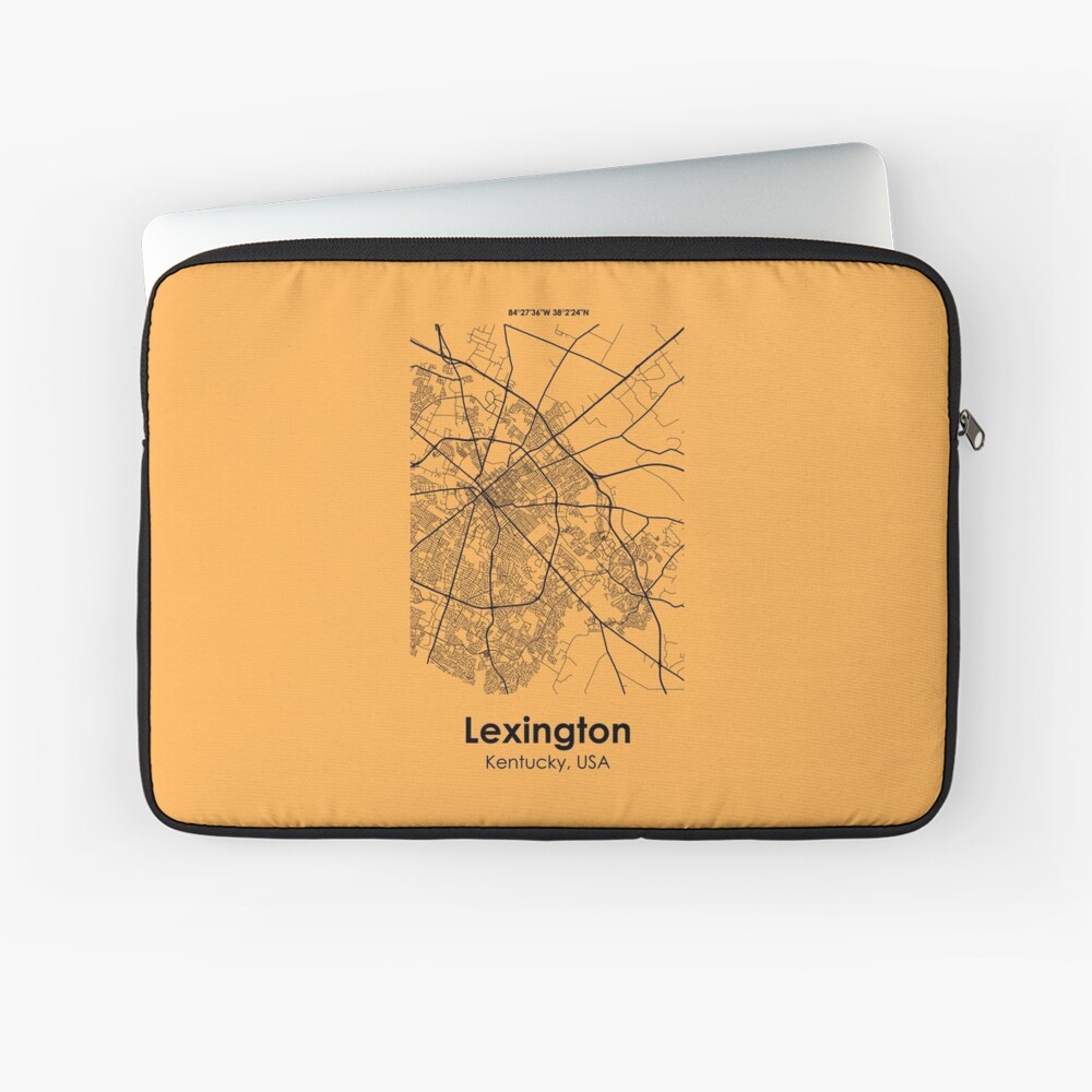 "City Road Map of Lexington, Kentucky, USA" Sticker for Sale by ...