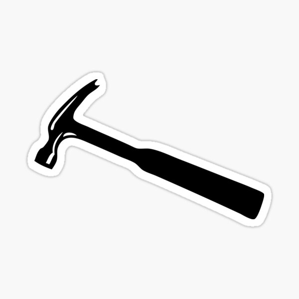 "handyman hammer" Sticker by huggymauve | Redbubble