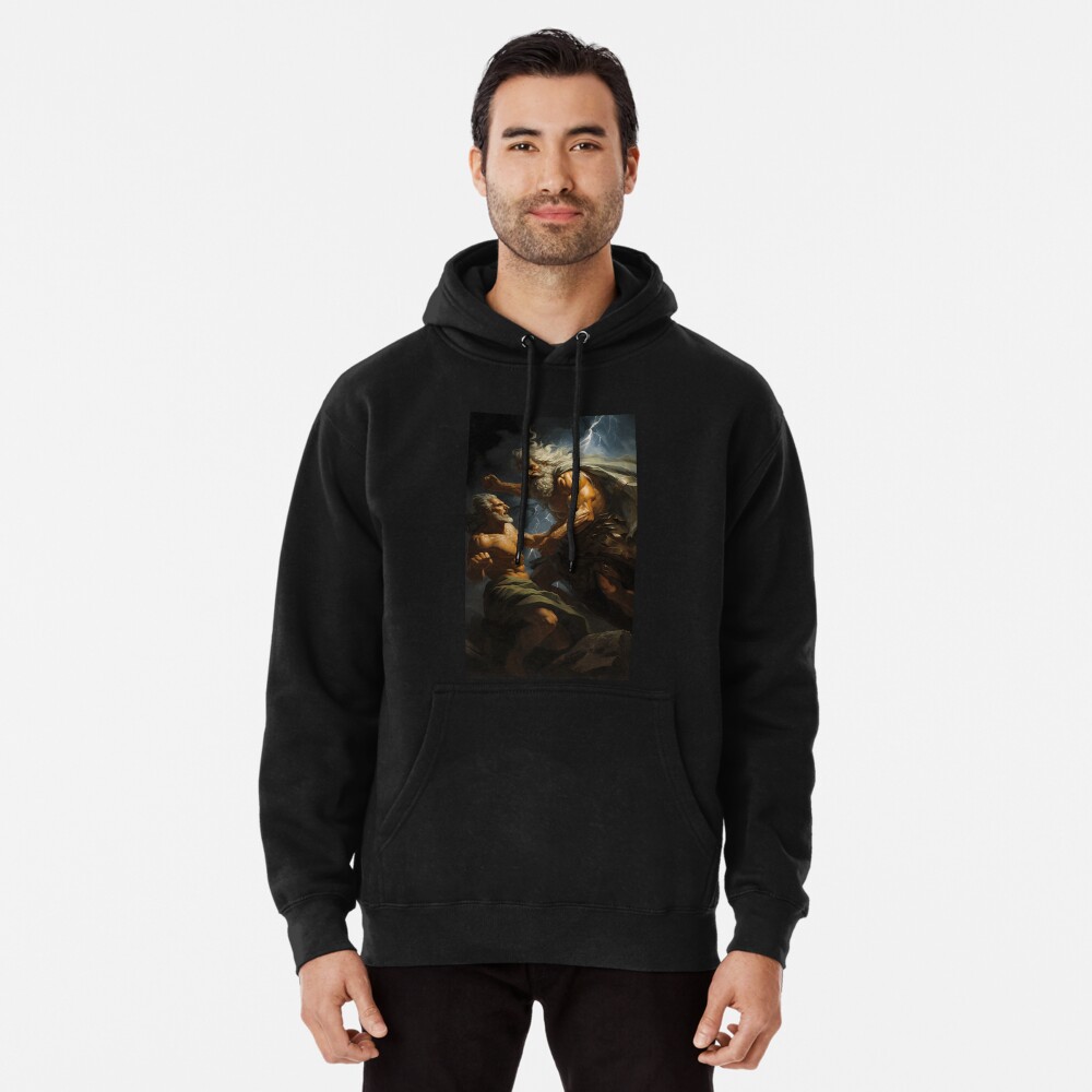 "The Divine Confrontation : Zeus vs. Cronus" Art Board Print for Sale ...