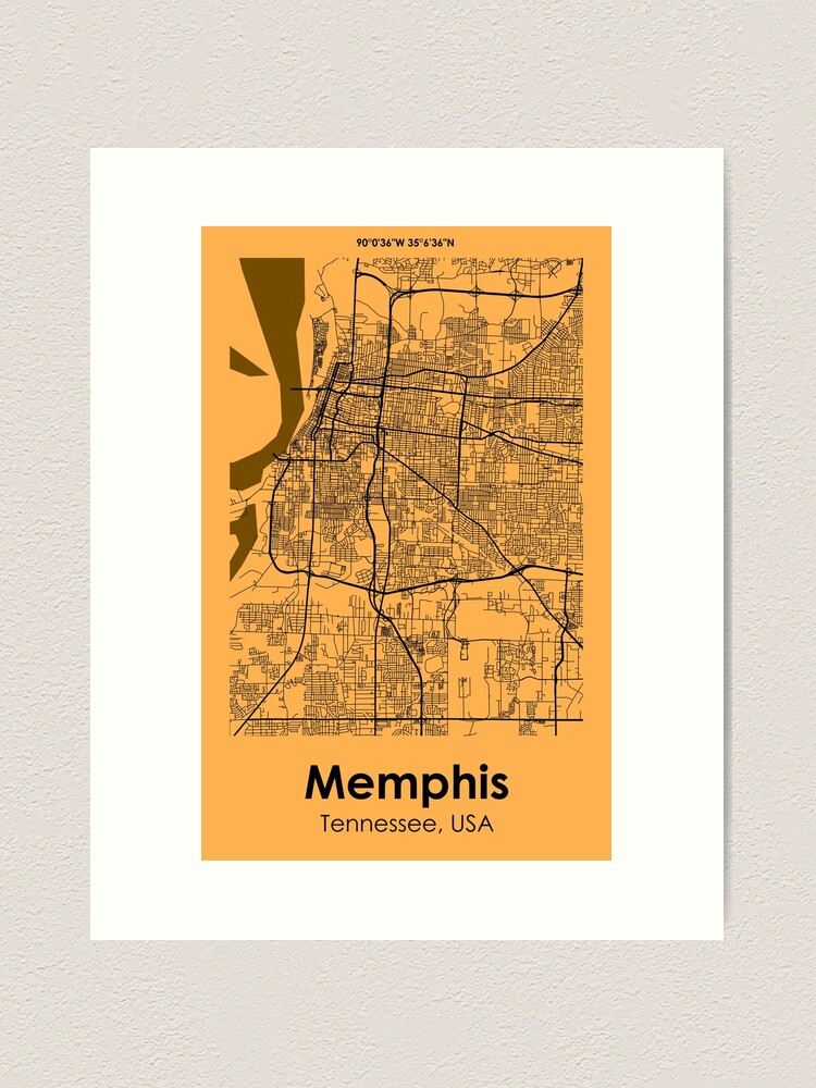 Memphis Tennessee Road Map Memphis