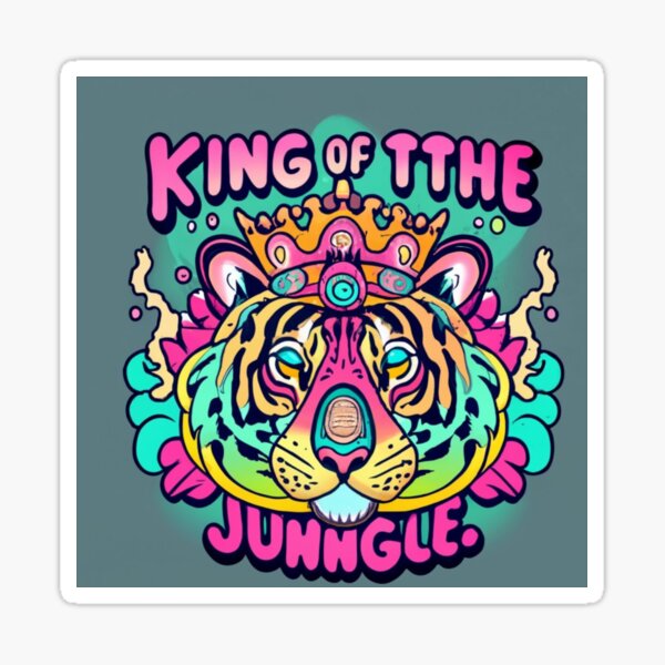 "King Of The Jungle" Sticker for Sale by kambby | Redbubble