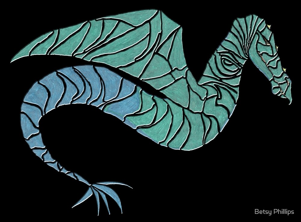 "Mystical Flying Sea Dragon" by ElisabethFriday | Redbubble