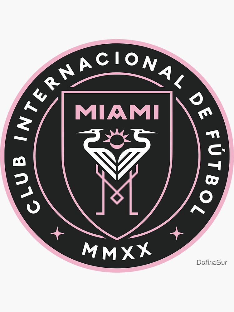 "Inter Miami Logo" Sticker by DofinaSur | Redbubble