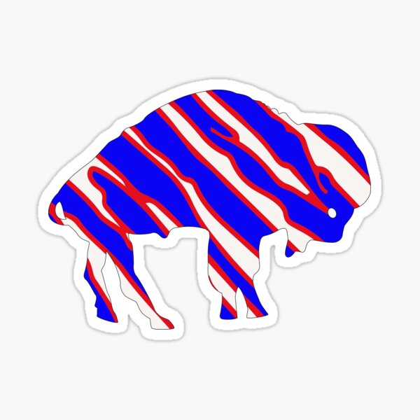 "Retro Buffalo Bills" Sticker for Sale by TayStraws | Redbubble