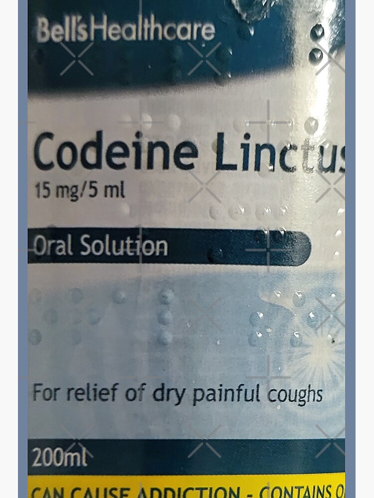 "Bell's Codeine Linctus 15mg/5ml Oral Solution Pharma Bottle" Art Board ...