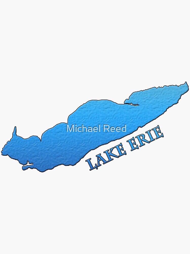 "Lake Erie Great Lakes Outline" Sticker for Sale by gorff | Redbubble