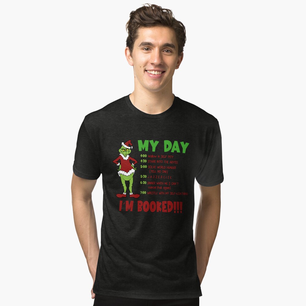 "The Grinch's Busy Schedule" Sticker by charlotte-print | Redbubble