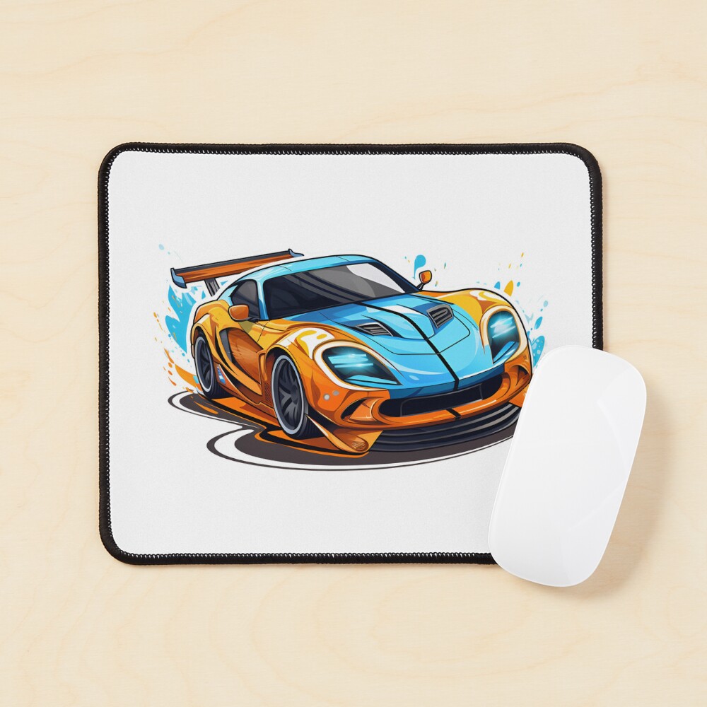 "Artistic Race Car Sport Car Racing Car Painting Drawing Cartoon Style ...