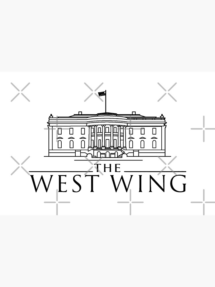 "The West Wing Black Outline" Poster for Sale by baranskini | Redbubble