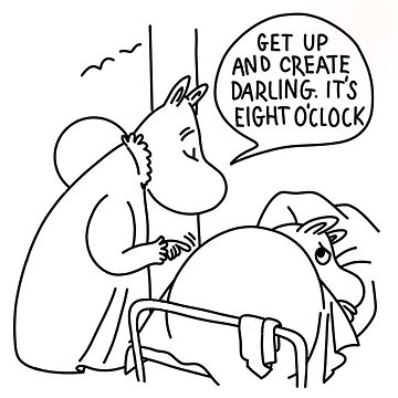 "Moomin Morning Comic" Sticker for Sale by localhoney | Redbubble