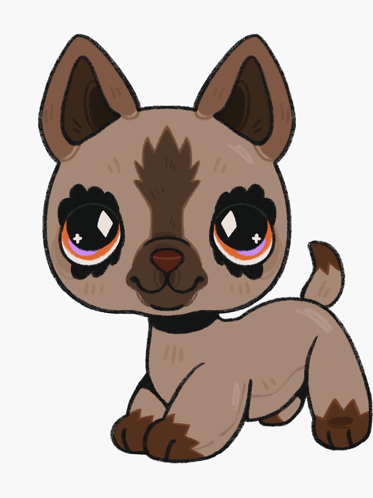 "LPS German Shepherd " Sticker for Sale by jollyrancherss | Redbubble