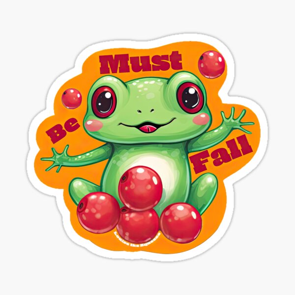 "Frog and Cranberries It Must Be Fall Meme " Sticker for Sale by ...