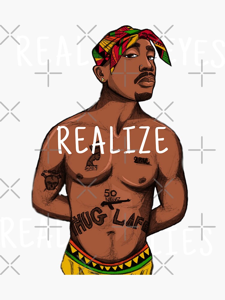 "Tupac Shakur" Sticker for Sale by AJTYPE | Redbubble