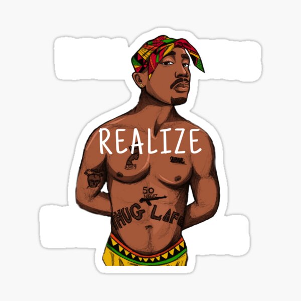 "Tupac Shakur" Sticker for Sale by AJTYPE | Redbubble
