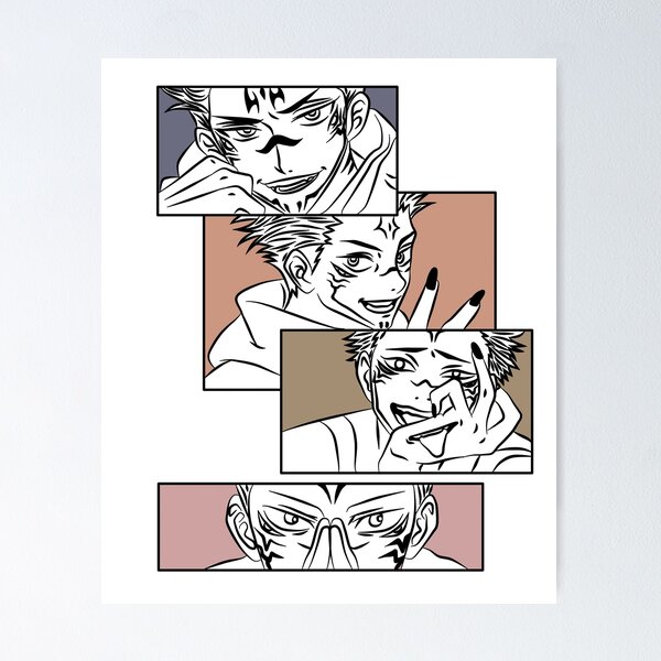 "Sukuna_Anime_Manga_Jujutsu" Poster for Sale by Infinirish | Redbubble