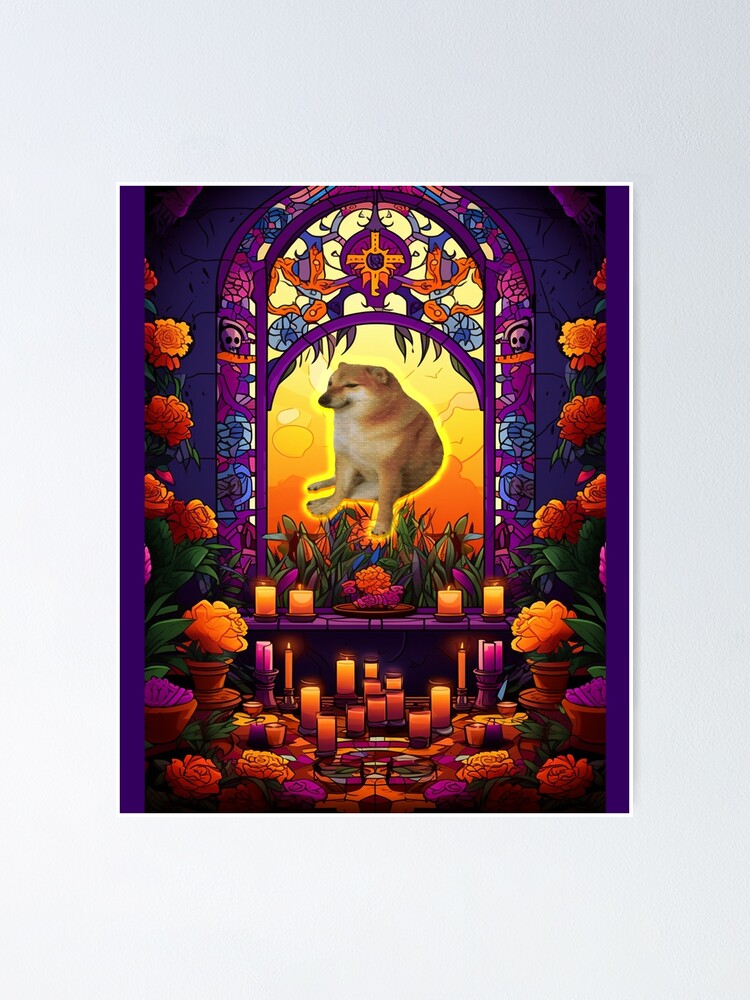 "Altar pixel art cheems " Poster for Sale by Atelier-Arcano | Redbubble
