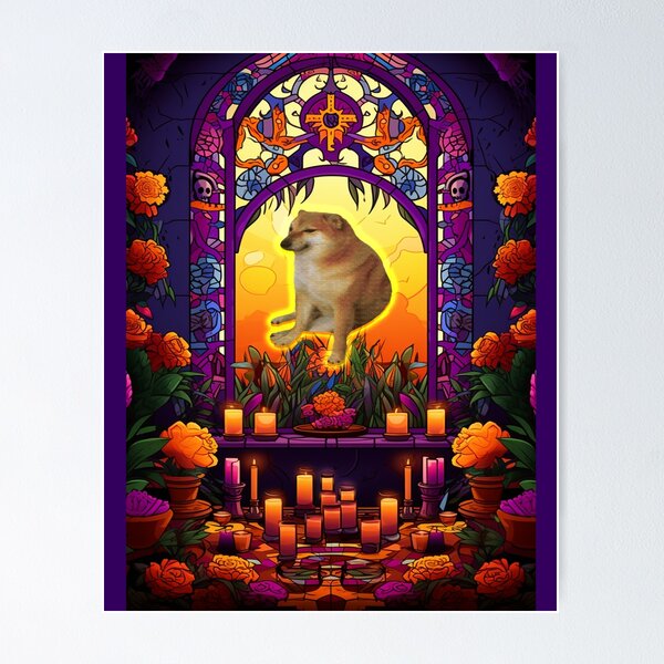 "Altar pixel art cheems " Poster for Sale by Atelier-Arcano | Redbubble