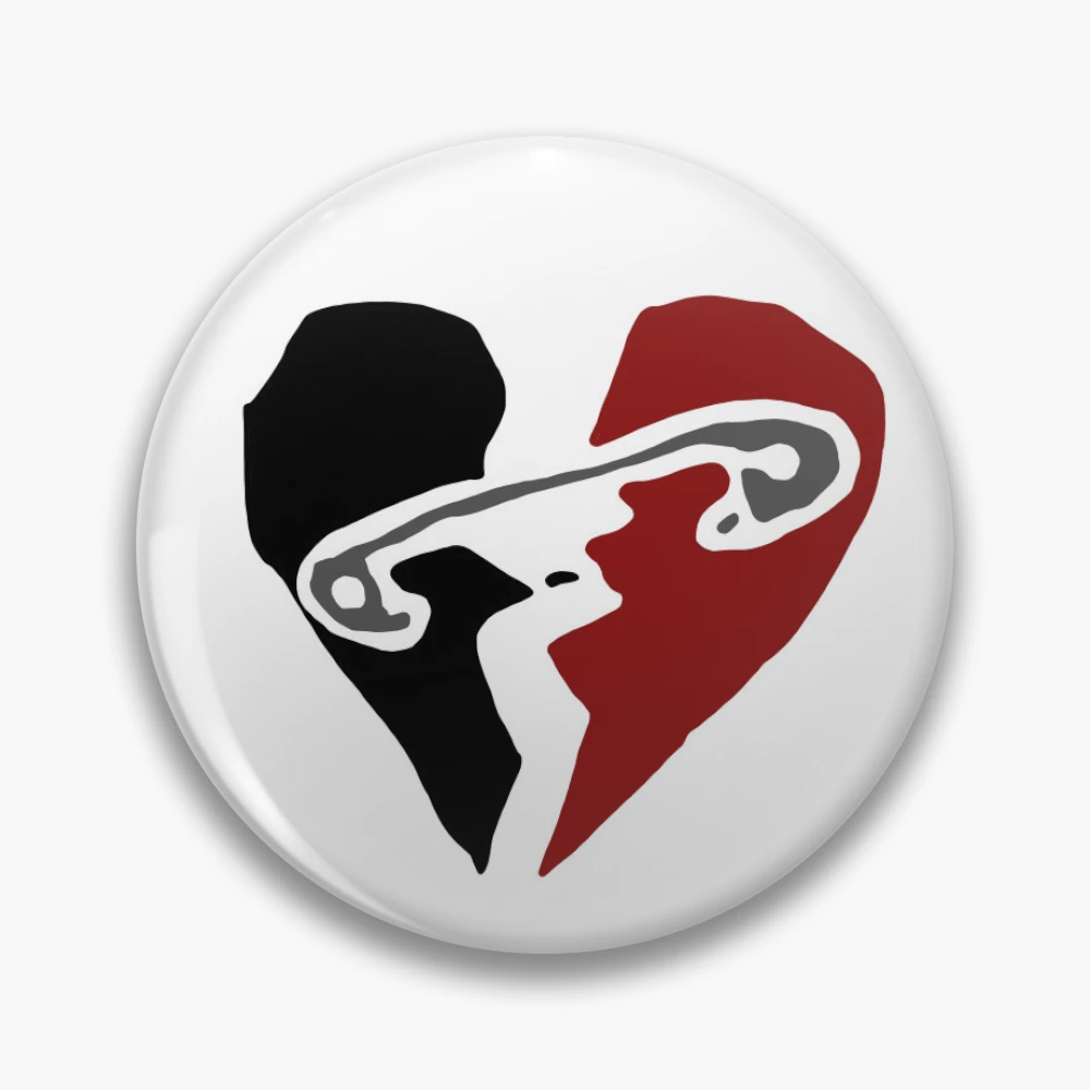 Safety pin heart store