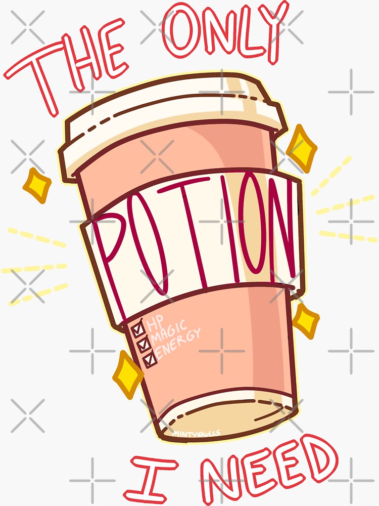 "Coffee potion" Sticker by MintySkulls | Redbubble