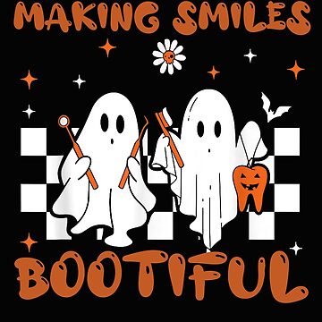 "Making Smiles Bootiful Funny Ghost Dentist Halloween Dental" Essential ...