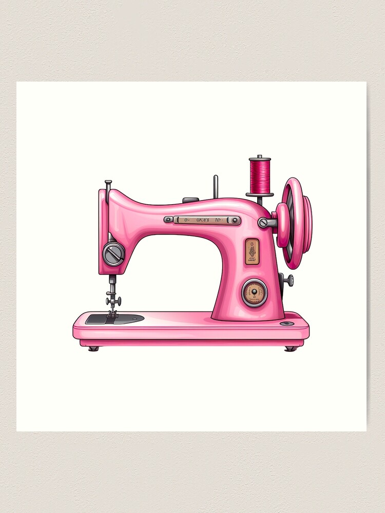 Pink Sewing Machine Clipart