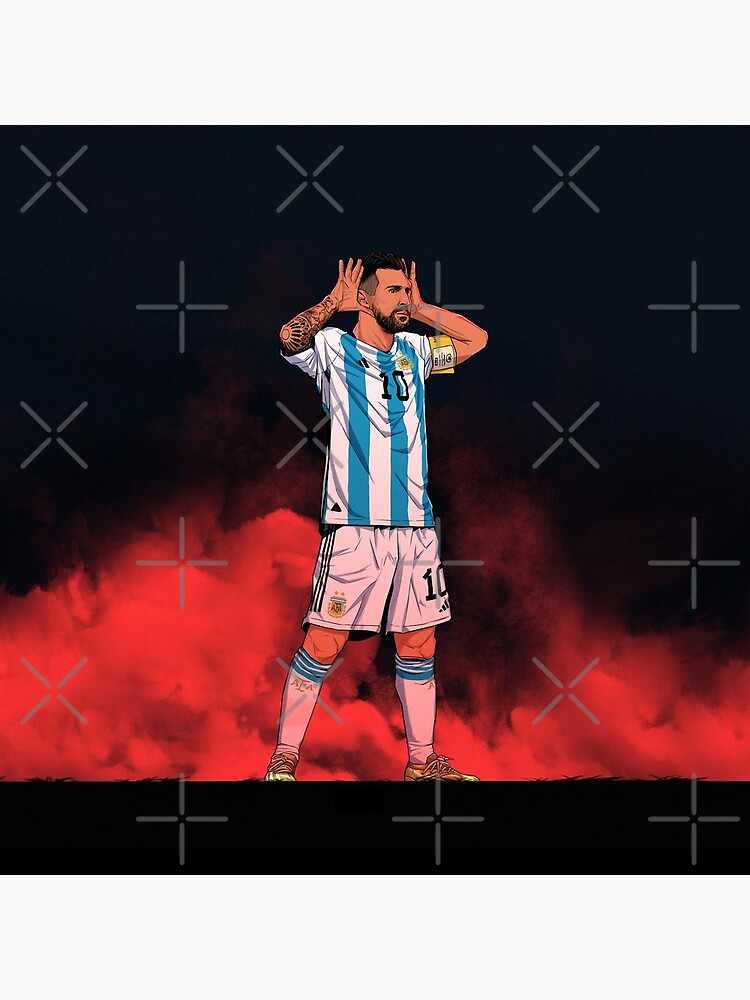 "Leo Messi celebration vs Netherlands" Throw Pillow for Sale by ...