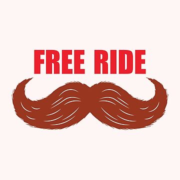 "Mustache Ride" Sticker for Sale by Viparita6969 | Redbubble