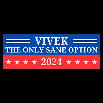 "Vivek The Only Sane Option 2024" Sticker for Sale by Heterodoxster ...