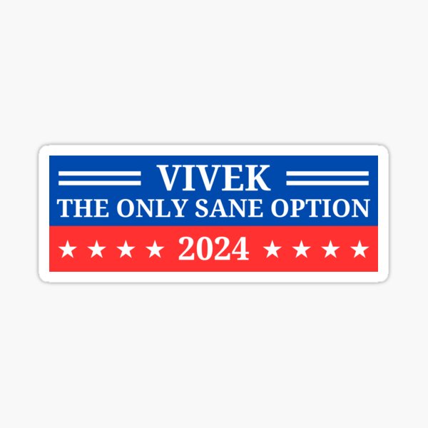 "Vivek The Only Sane Option 2024" Sticker for Sale by Heterodoxster ...