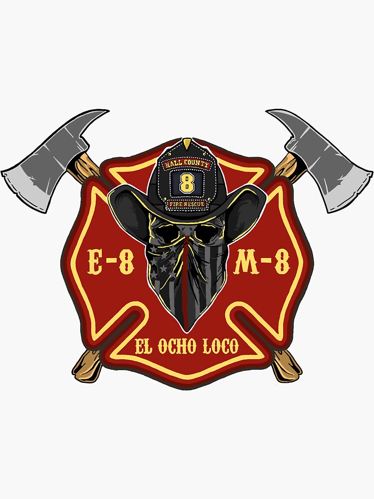 "EL OCHO LOCO" Sticker for Sale by mecrone | Redbubble
