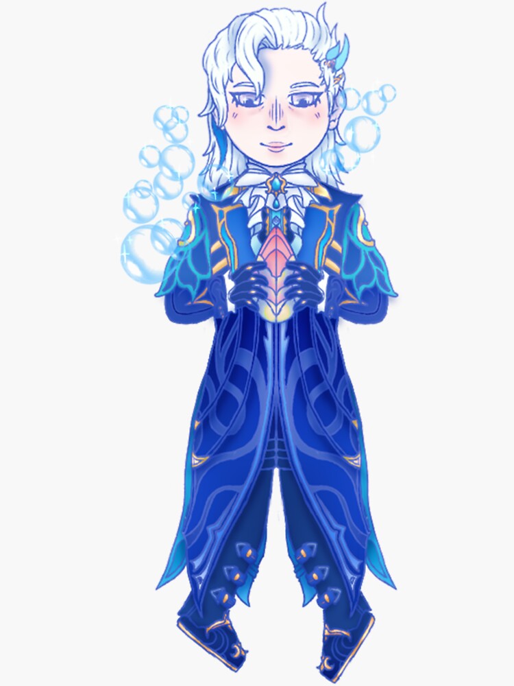 "Neuvillette" Sticker by Superiorkenshi | Redbubble