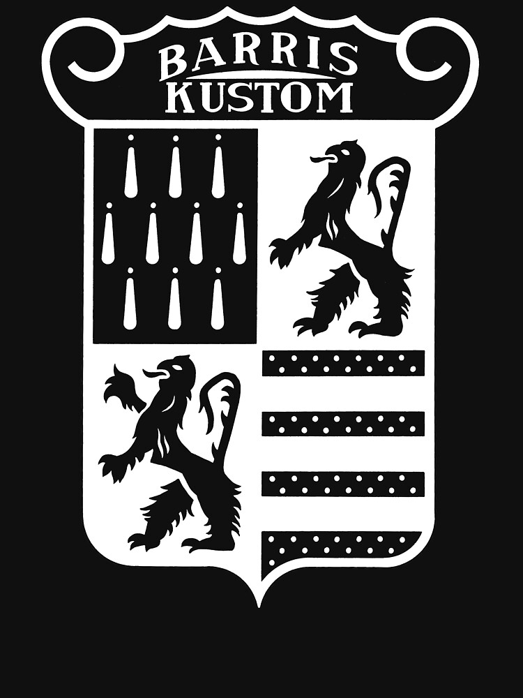 "Original Old School Barris Crest White" Essential T-Shirt for Sale by ...