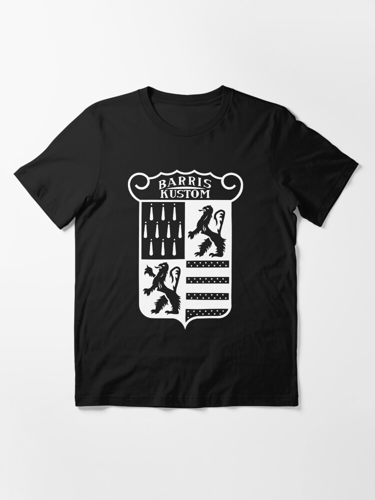 "Original Old School Barris Crest White" Essential T-Shirt for Sale by ...