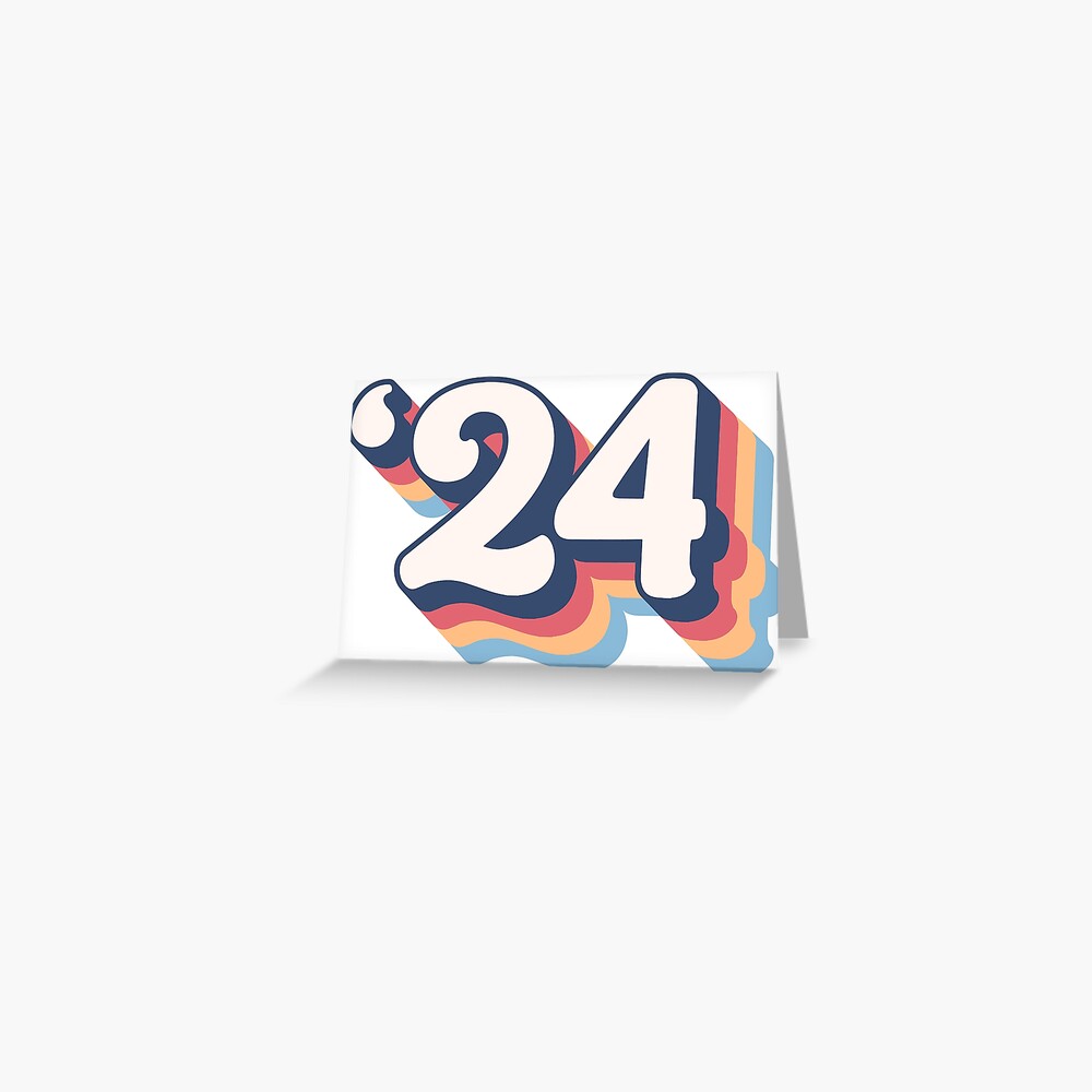 "2024 Happy New Year Retro 24" Sticker for Sale by HanakiArt | Redbubble