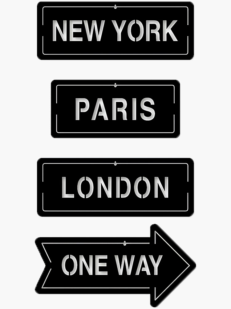 "One Way Collection" Sticker by QualitystreetES | Redbubble