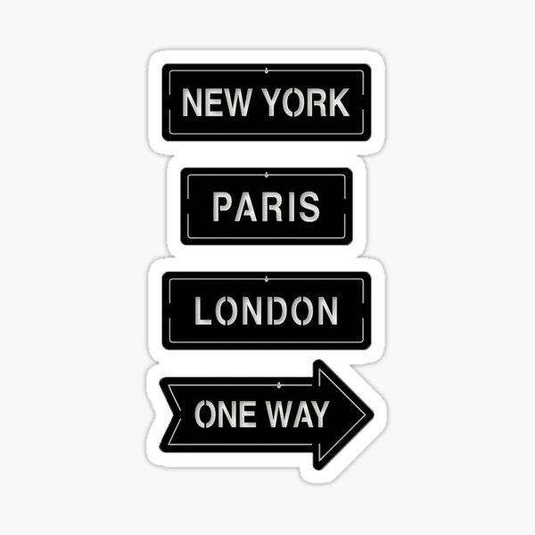 "One Way Collection" Sticker by QualitystreetES | Redbubble