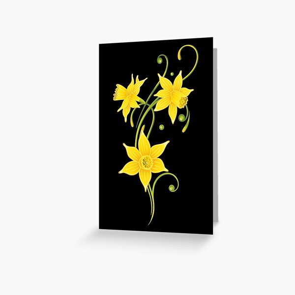 Grußkarte for Sale mit "Osterglocken zum Osterfest. Narzissen." von ...