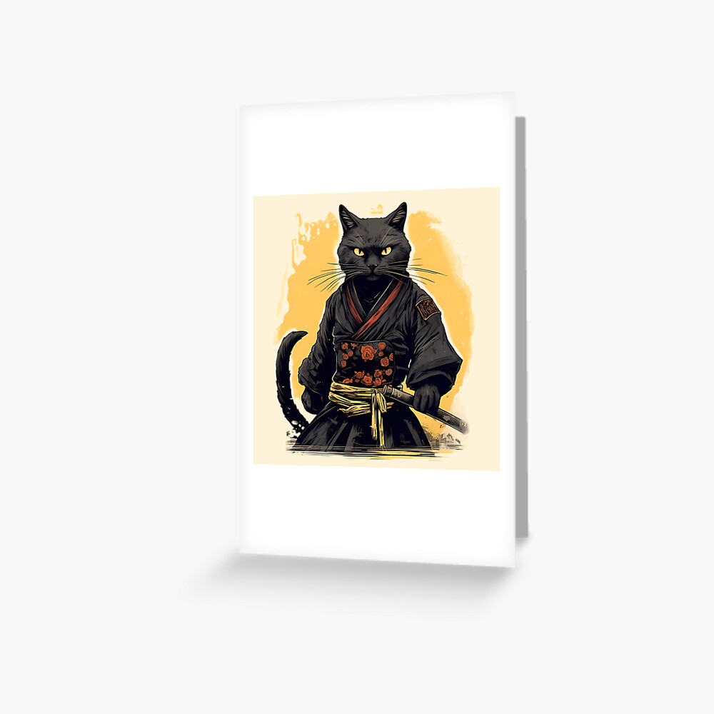 "Black Ninja Cat" Sticker for Sale by laika-et-al | Redbubble