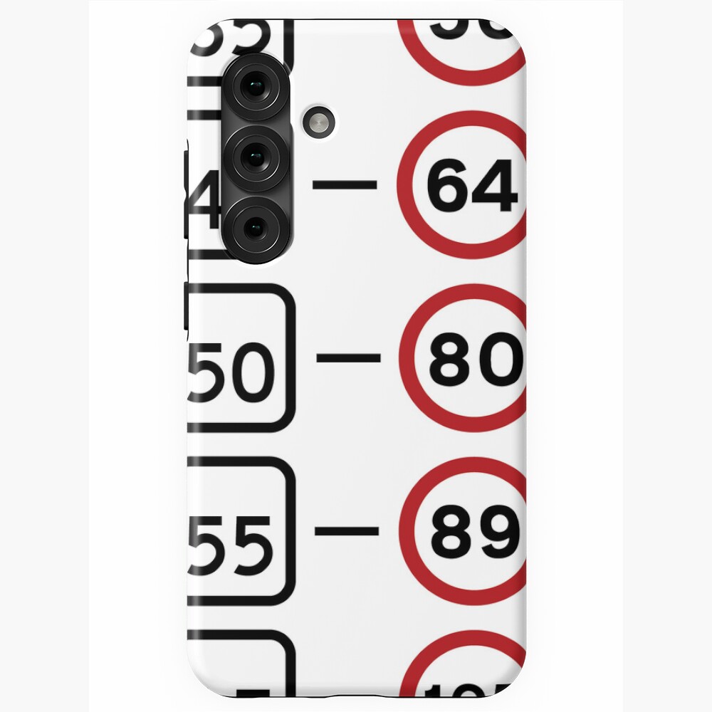 "MPH to KPH Speedometer Conversion Chart Table" Canvas Print for Sale ...