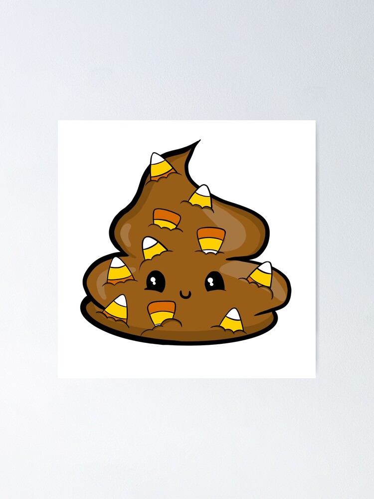"Candy Corn Poop" Poster for Sale by TwztdTaco | Redbubble