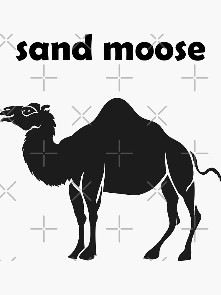 "Sand Moose" Sticker for Sale by dspayne1 | Redbubble