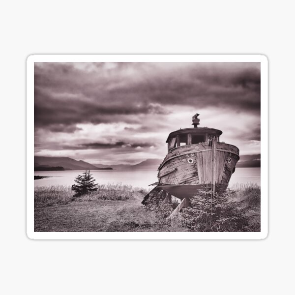 "Old Timber Boat" Sticker for Sale by pcole123 | Redbubble