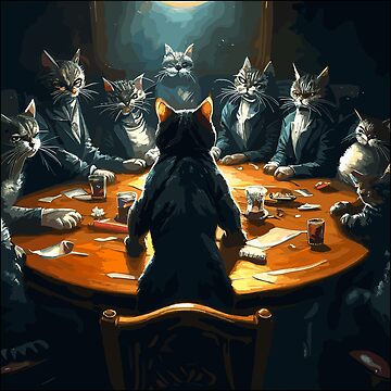 "Street cats gang council" Sticker for Sale by TomFrontierArt | Redbubble