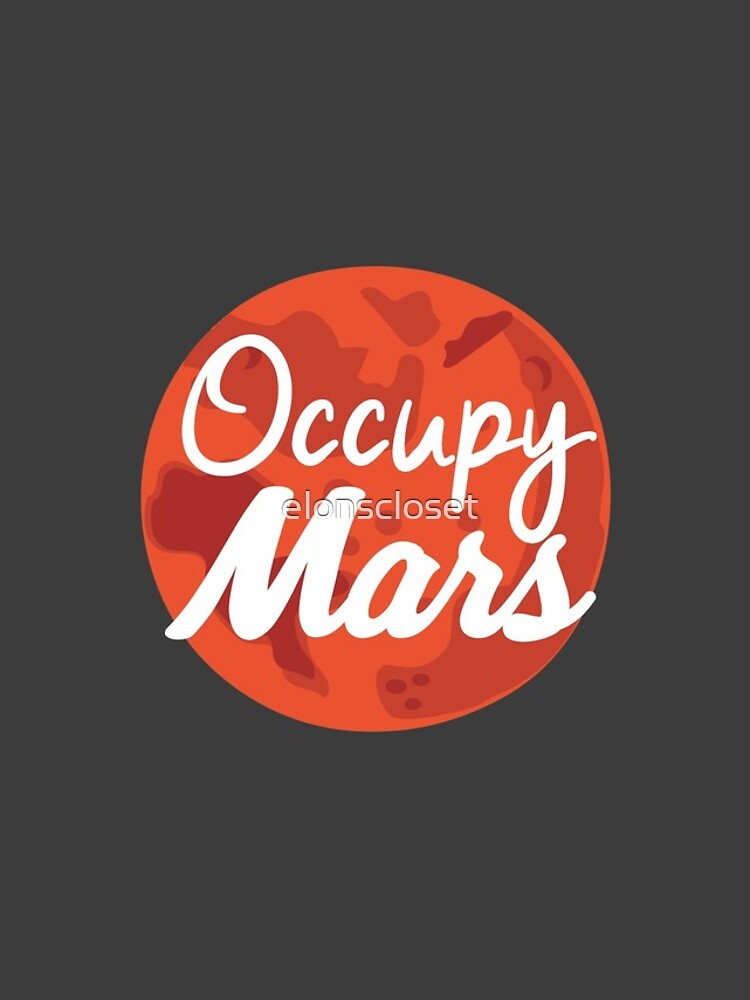 "Occupy Mars - SpaceX - Elon Musk" iPhone Case for Sale by elonscloset ...