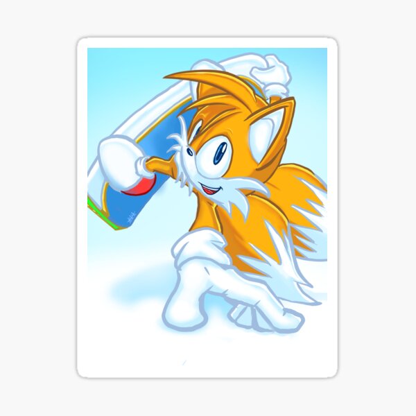 "Tails flip" Sticker for Sale by Atatabear | Redbubble