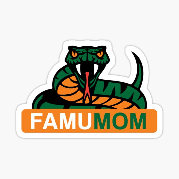 "FAMU MOM Florida Orange and Green A&M Pride Rattlers" Sticker for Sale ...