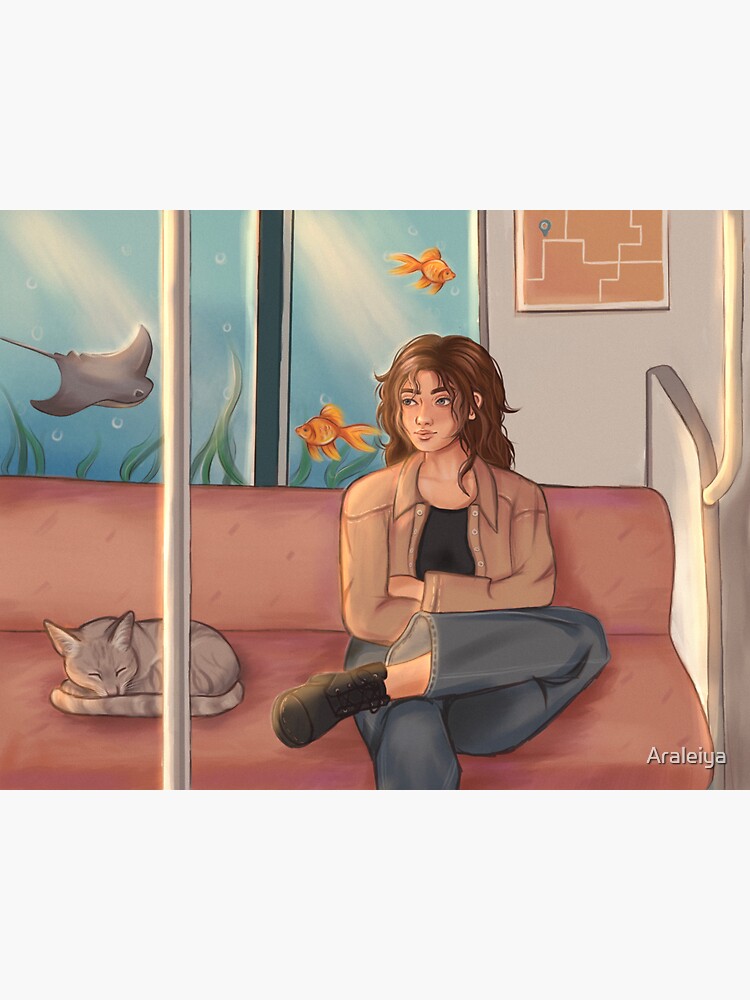 "Underwater Subway" Sticker for Sale by Araleiya | Redbubble