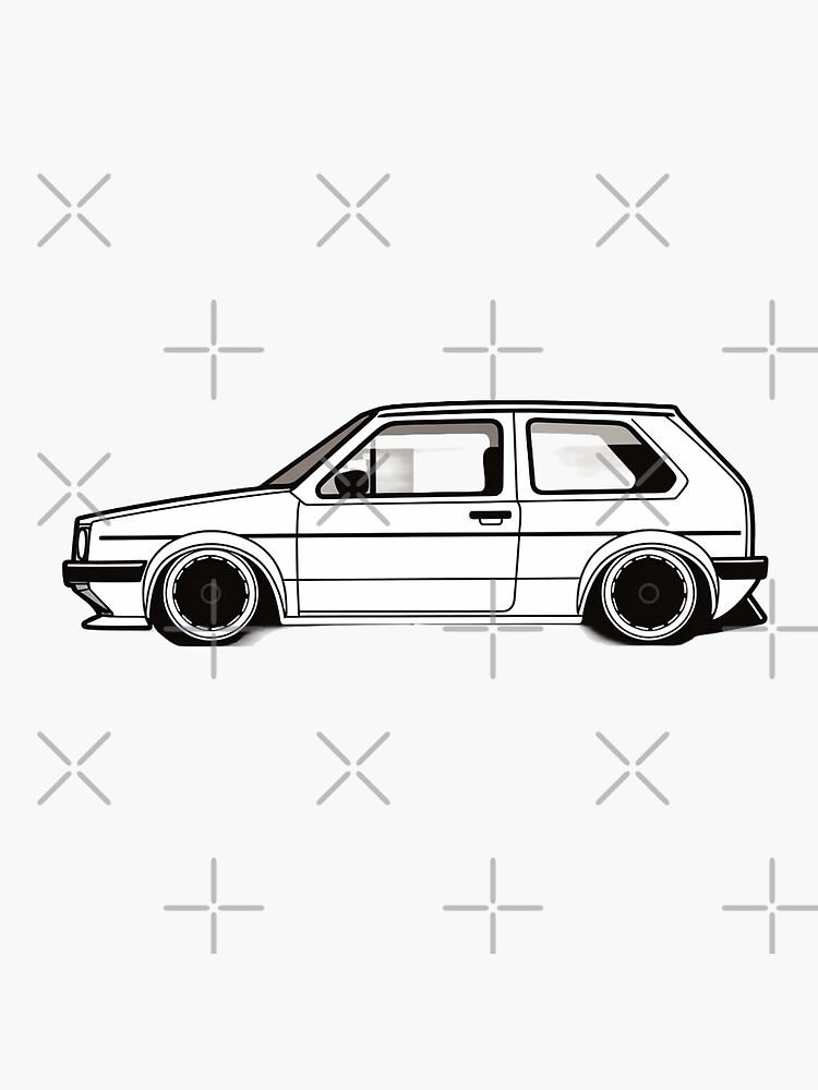 "Black & White Slammed" Sticker for Sale by DF118 | Redbubble