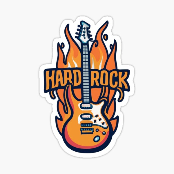 "Hard Rock" Sticker for Sale by RomanWisdom | Redbubble
