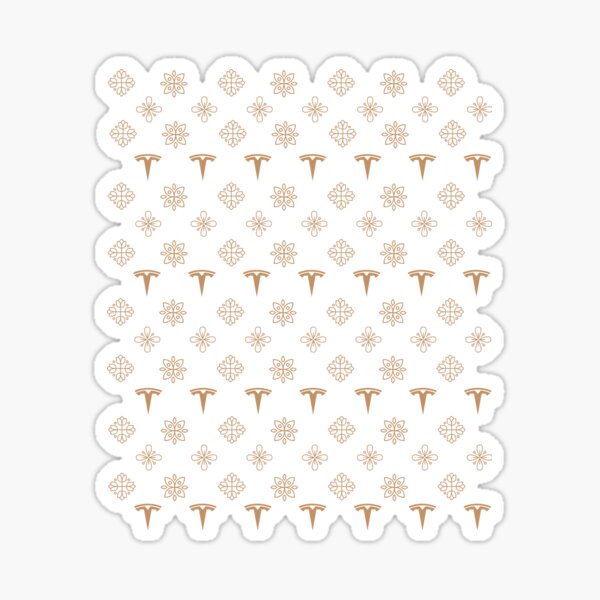 "Tesla Pattern" Sticker for Sale by Boru-Atisuto | Redbubble